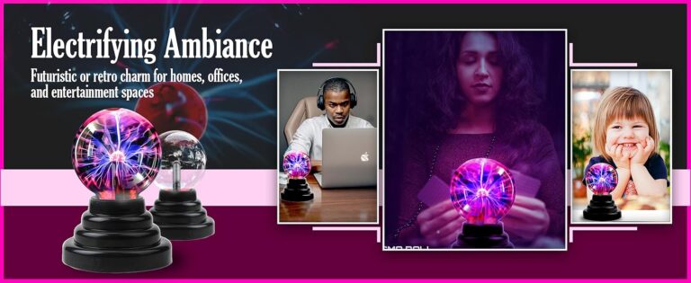 3 inch Plasma Ball Lamp Touch Sensitive Novelty Nebula Sphere Globe ...