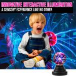 3 inch Plasma Ball Lamp Touch Sensitive Novelty Nebula Sphere Globe ...